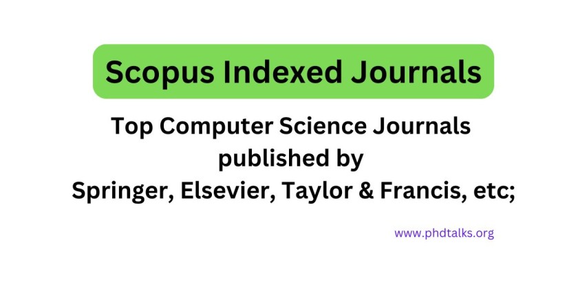 Scopus Indexed Journals in Computer Science - PhDTalks