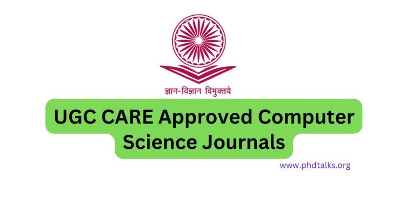 37 UGC CARE approved journals in Computer Science - PhDTalks