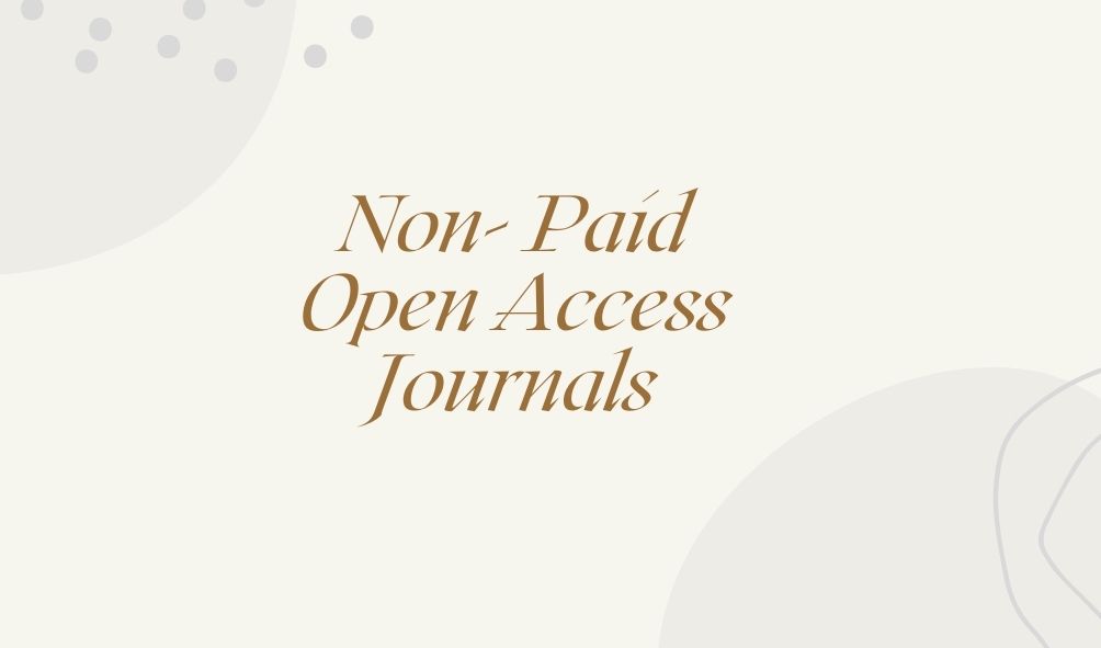 No APC Open Access Journals: Top 100 - PhDTalks