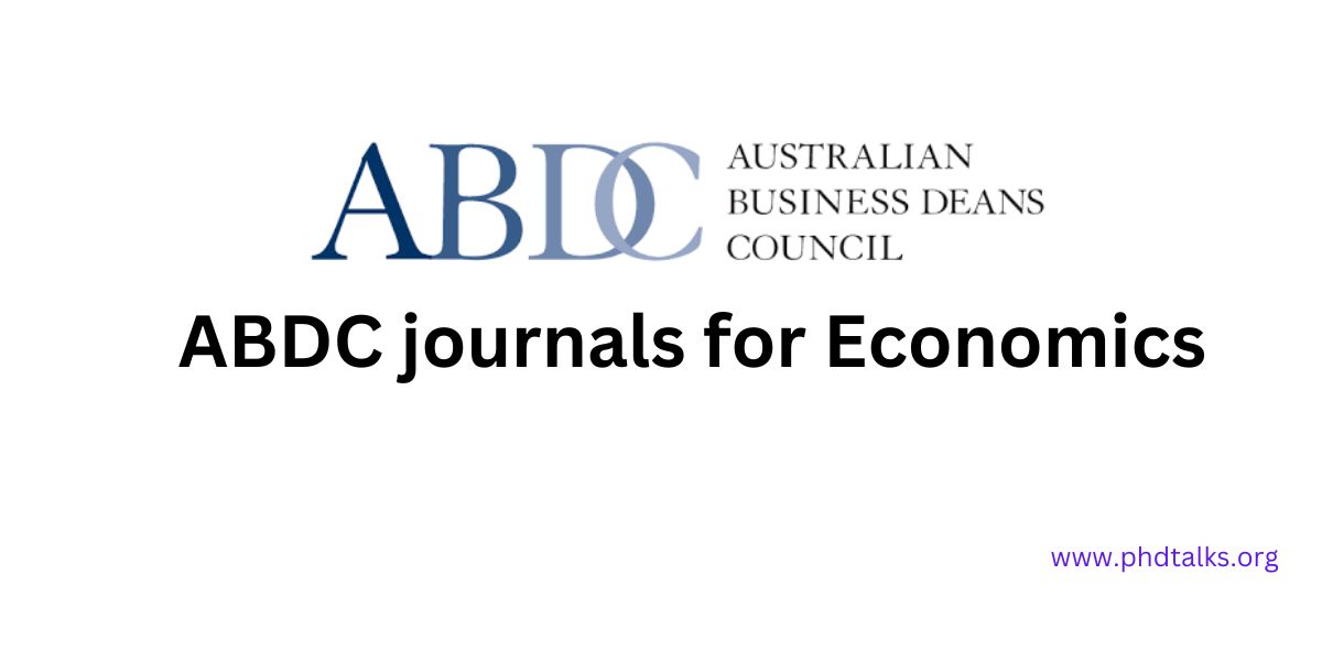 32 ABDC journals for Economics - PhDTalks