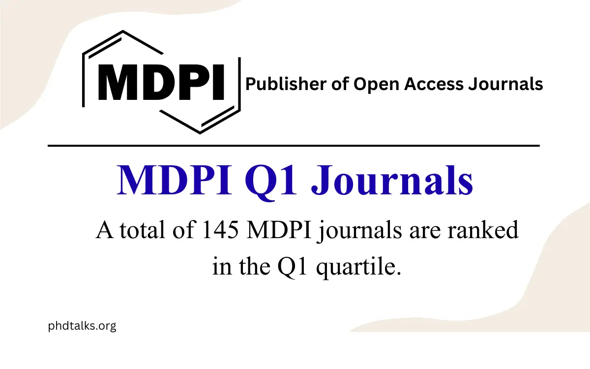 MDPI Q1 Journals: High-Impact Journals Indexed in Scopus and Web of ...