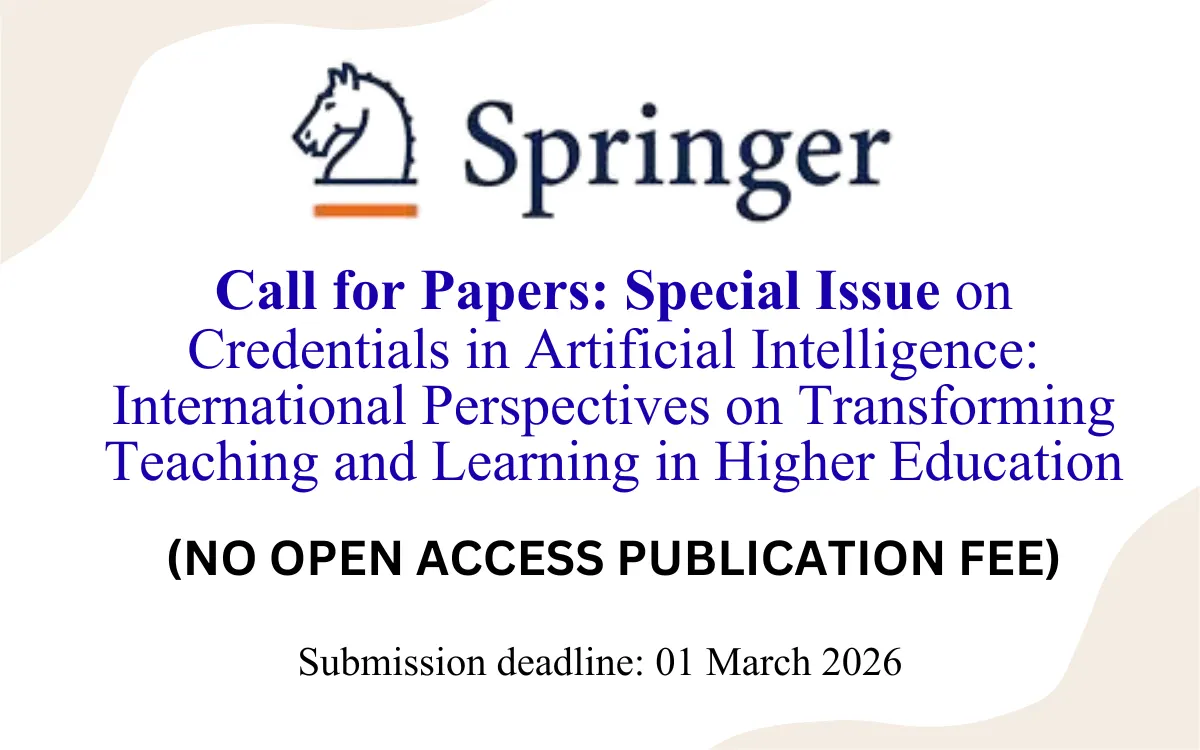 Springer Call for Papers: AI Credentials Transforming Higher Education ...