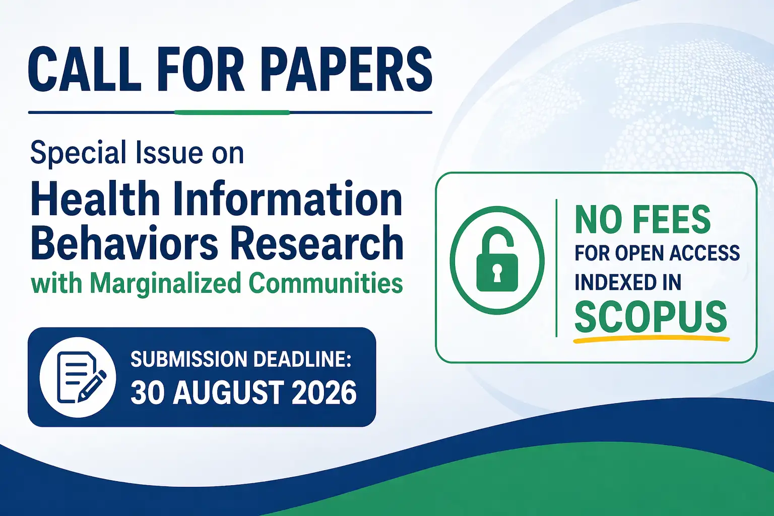 Scopus Call for Papers: Special Issue on Health Information Behavior ...