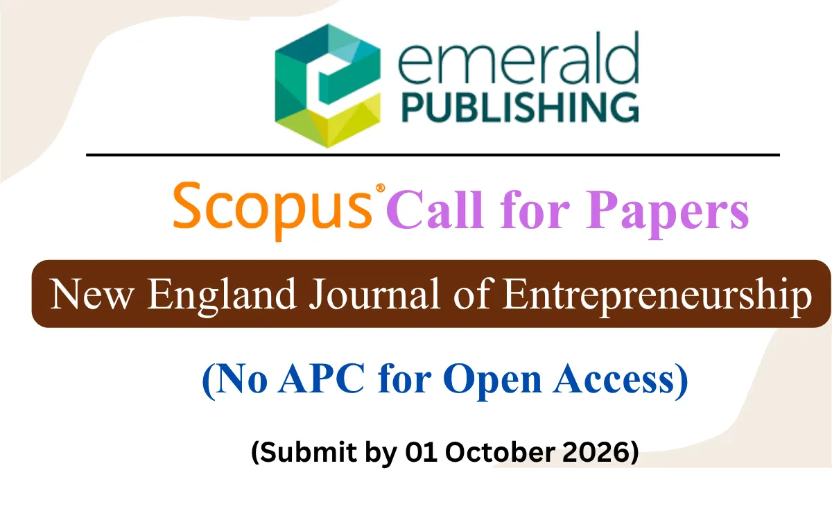 Scopus Call for Papers on Entrepreneurship Research (No APC for Open ...