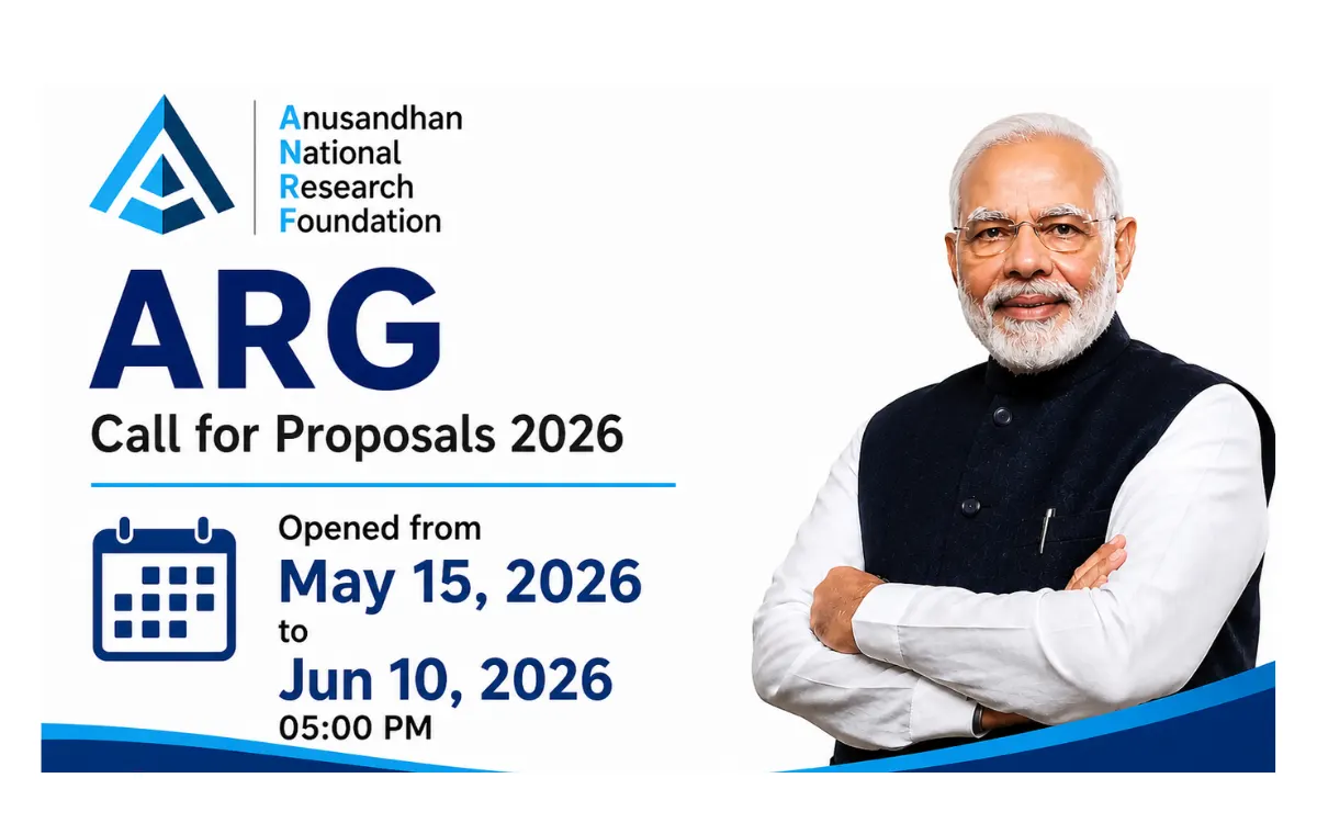 ANRF Call for Pre Proposals for Advanced Research Grant (ARG) 2026 ...