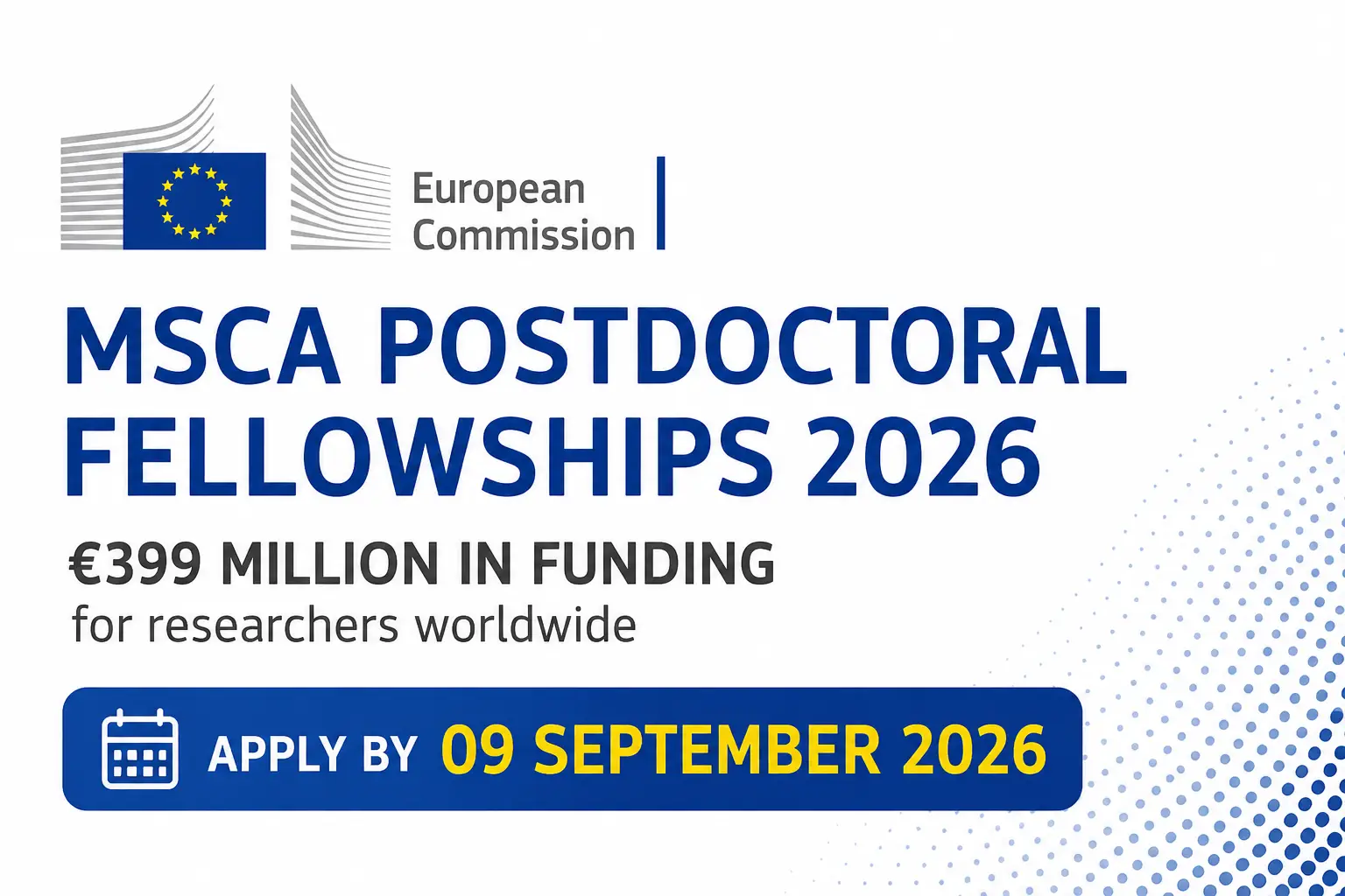 MSCA Opens Call for Postdoctoral Fellowships 2026 - PhDTalks