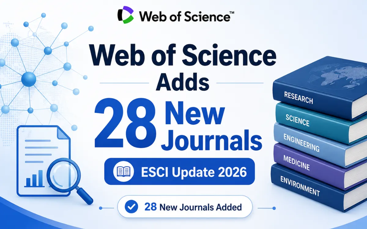 Web of Science Adds 28 New Journals to ESCI in Latest Update - PhDTalks